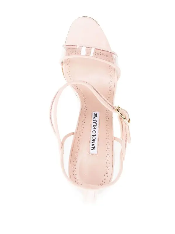 Manolo Blahnik 100mm Leather Sandals