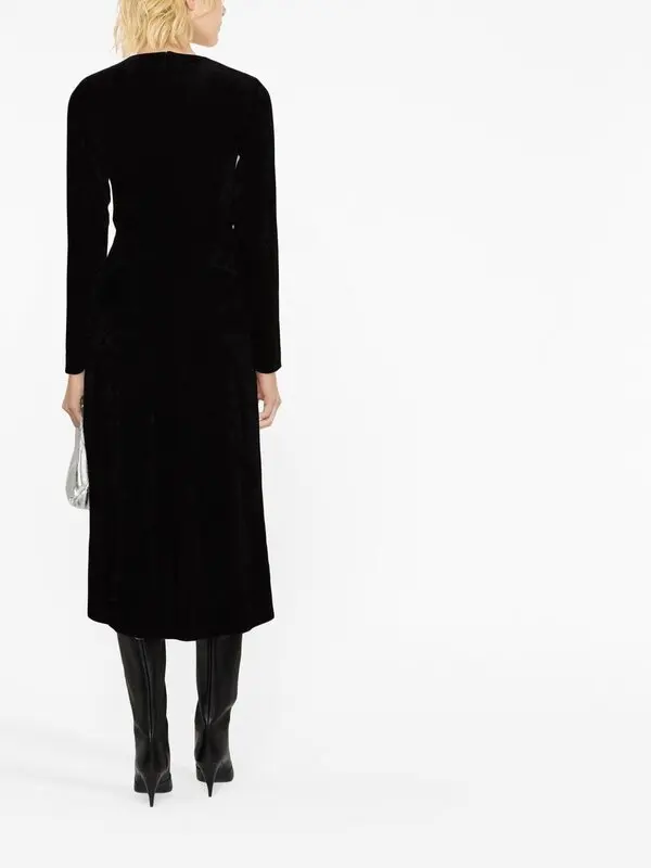 Isabel Marant Étoile Long-sleeved V-neck Midi Dress