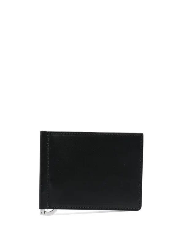Maison Margiela Bi-Fold Leather Clip Wallet - Black | Editorialist
