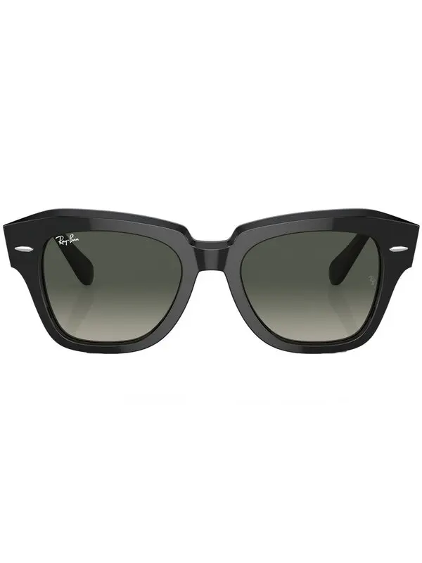 Ray-ban State Street Square-frame Sunglasses - Black