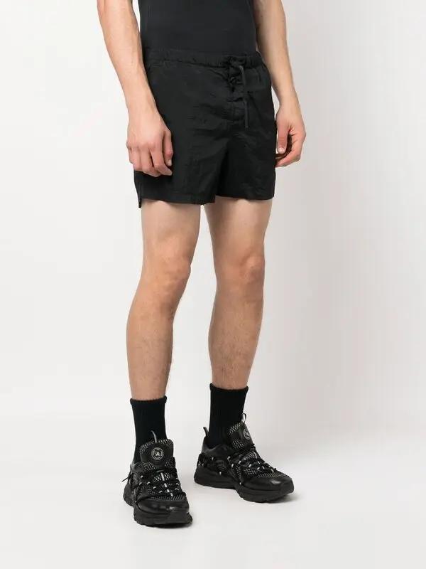 Stone Island Compass-motif Swim Shorts - Black