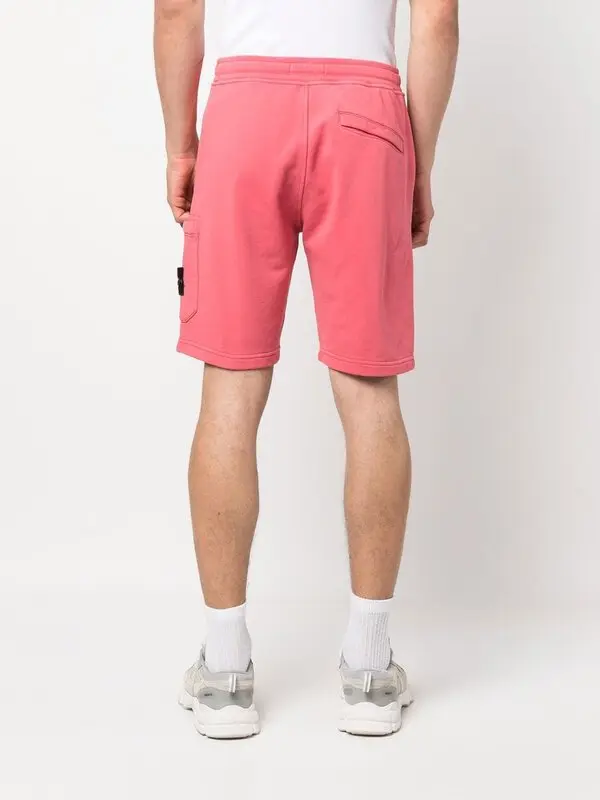 Stone Island Cotton Jersey Knit Shorts