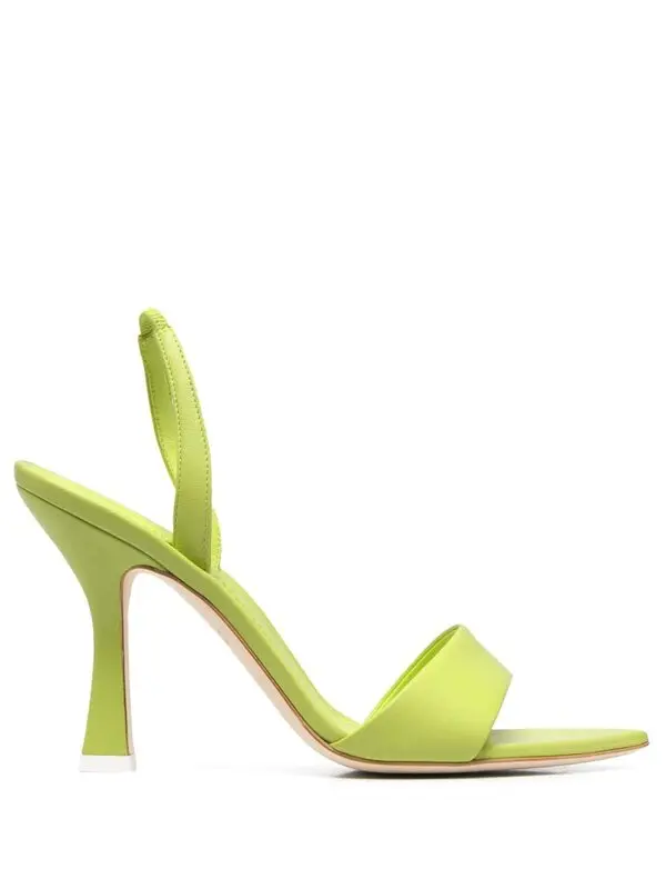 3JUIN Pointed-toe 105mm Sandals - Green