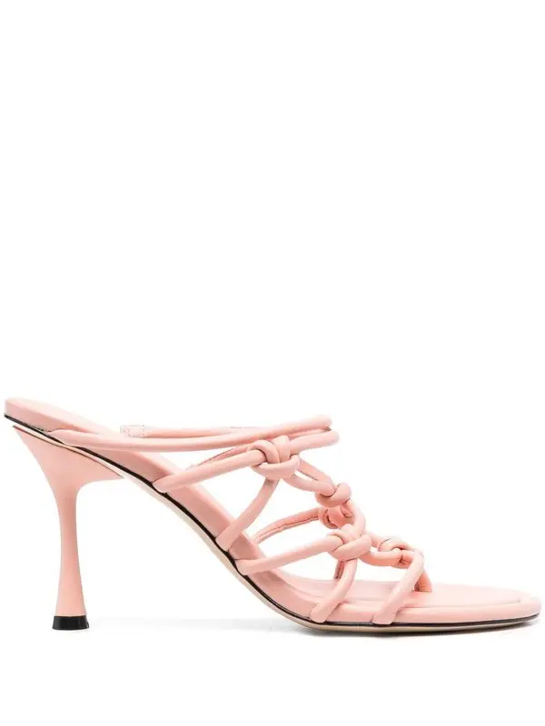 Studio Amelia 95mm Leather Sandals - Pink