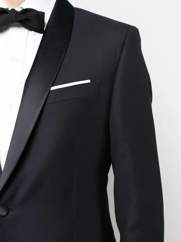 Corneliani Virgin-wool Slim-cut Dinner Suit - Blue