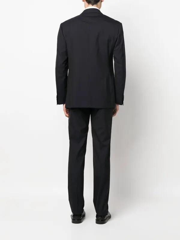 Corneliani Single-breasted Virgin Wool Suit - Blue