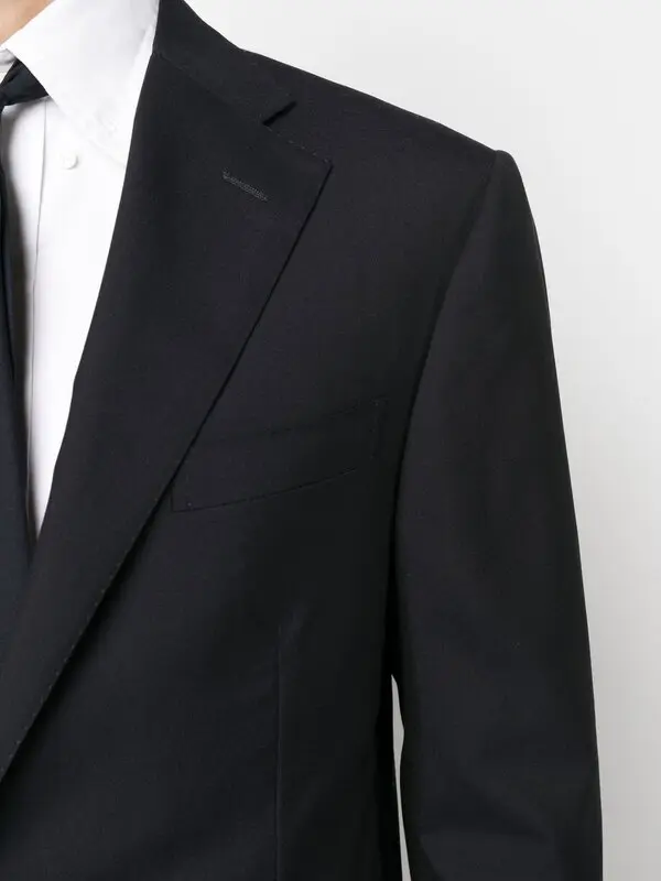 Corneliani Single-breasted Virgin Wool Suit - Blue