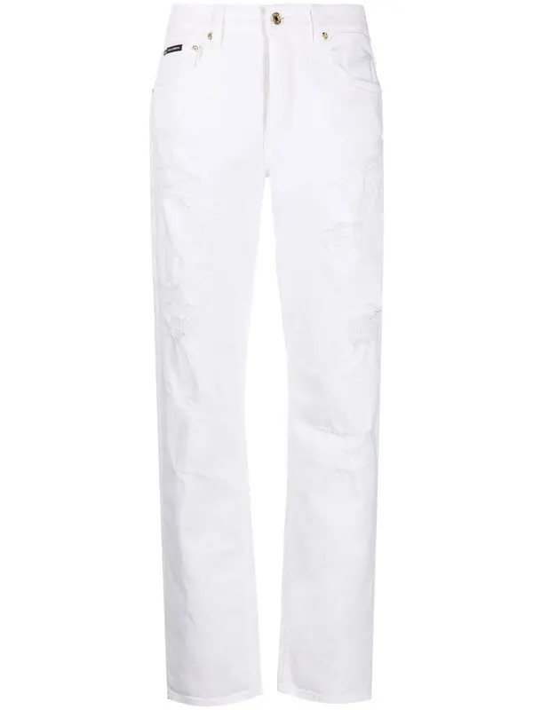 Dolce & Gabbana Distressed Boyfriend Jeans