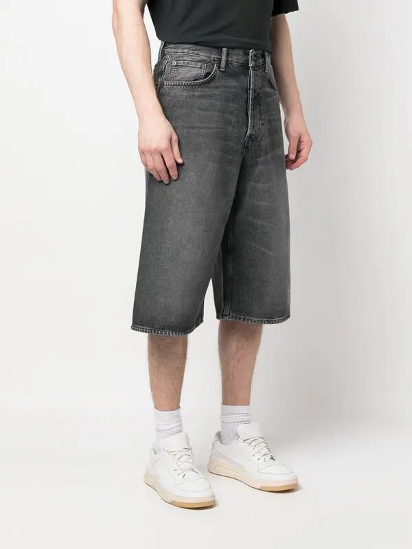 Acne Studios Dark Wash Long Denim Shorts
