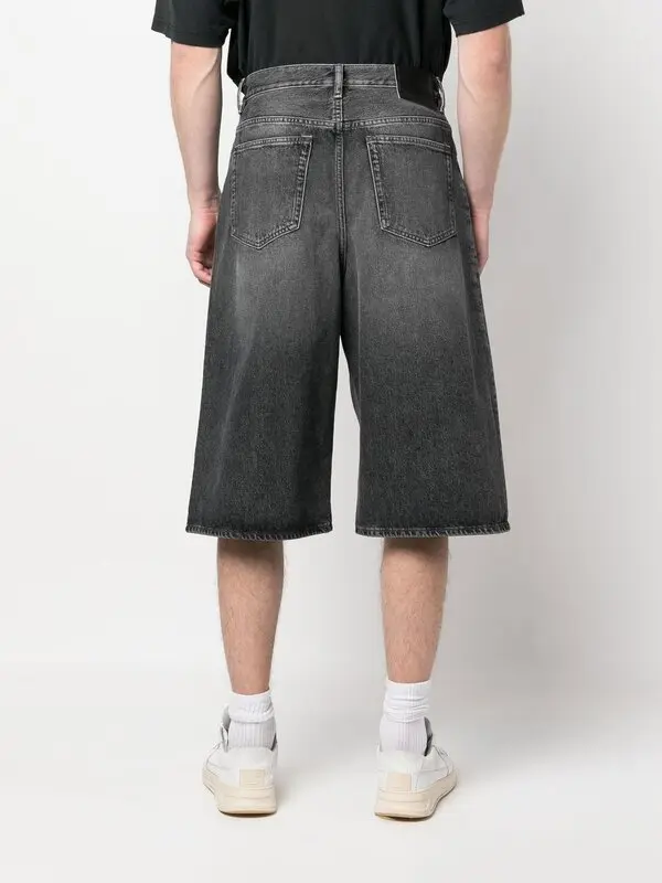 Acne Studios Dark Wash Long Denim Shorts