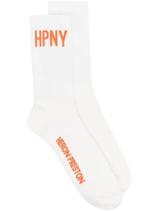 Heron Preston Hpny Long Socks - White