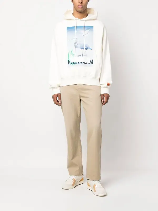 Heron Preston Graphic Print Hoodie