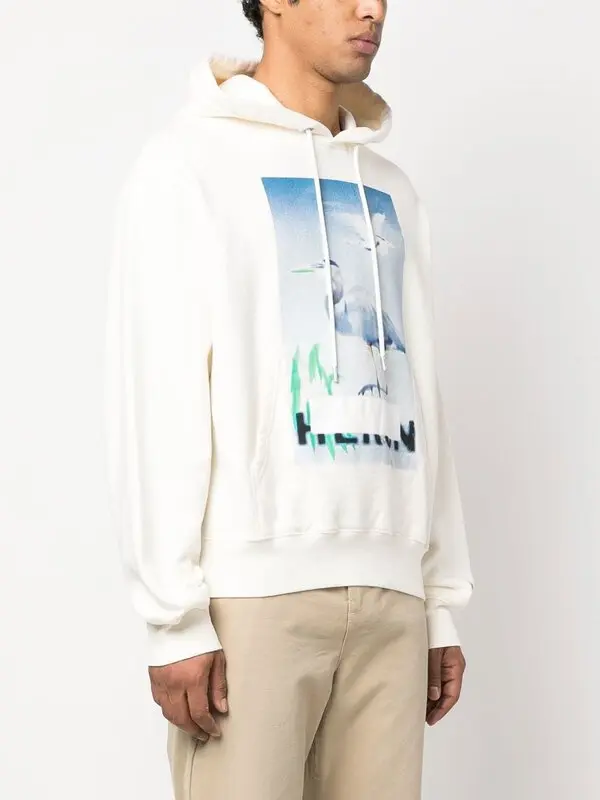 Heron Preston Graphic Print Hoodie