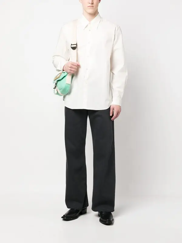 Acne Studios Point-collar Stretch-cotton Shirt