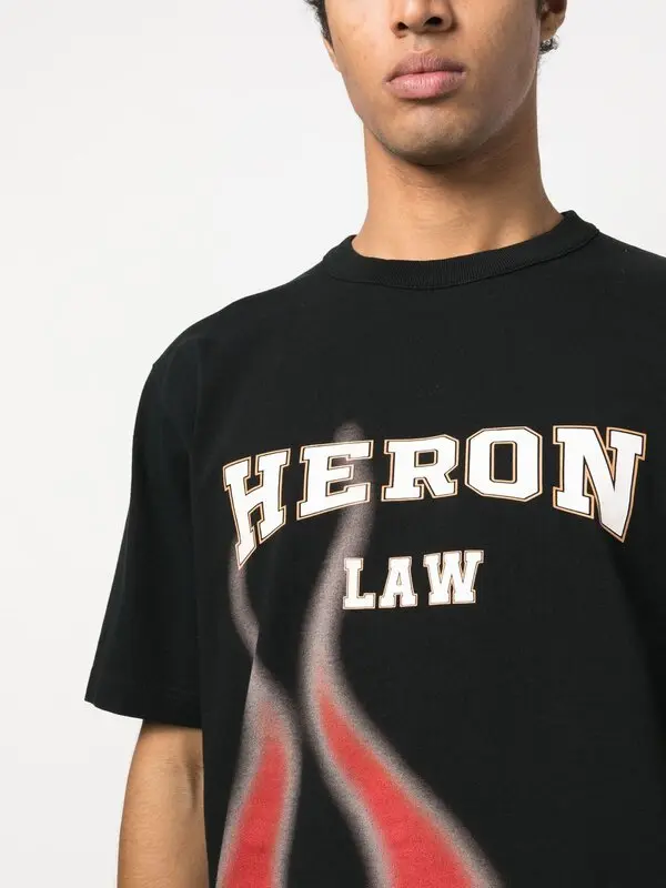 Heron Preston Flame-print Organic Cotton T-shirt