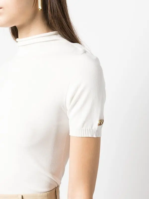 TWINSET Logo-plaque Short-sleeve Jumper