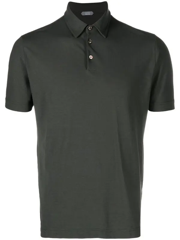 ZANONE Ice Cotton Polo Shirt - Green