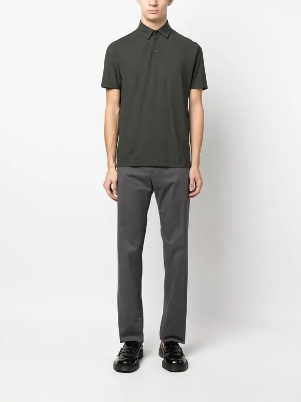 ZANONE Ice Cotton Polo Shirt - Green
