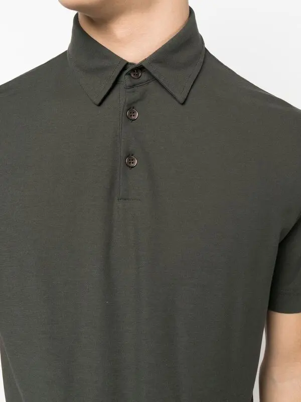 ZANONE Ice Cotton Polo Shirt - Green