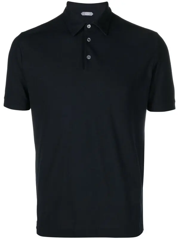 ZANONE Ice Cotton Polo Shirt - Blue