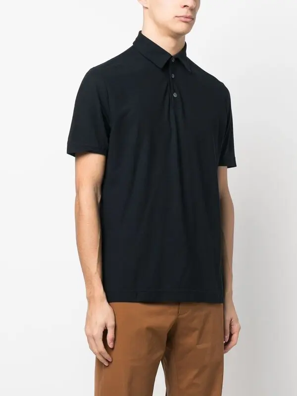 ZANONE Ice Cotton Polo Shirt - Blue