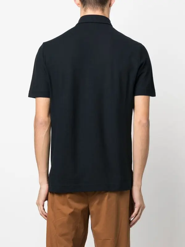 ZANONE Ice Cotton Polo Shirt - Blue