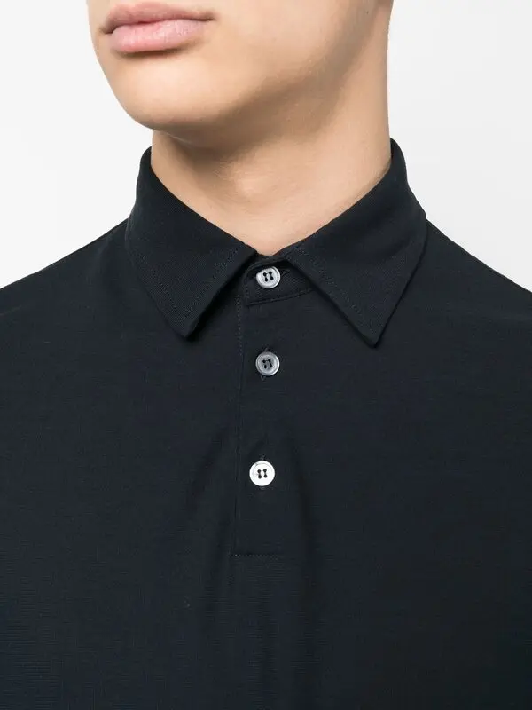 ZANONE Ice Cotton Polo Shirt - Blue