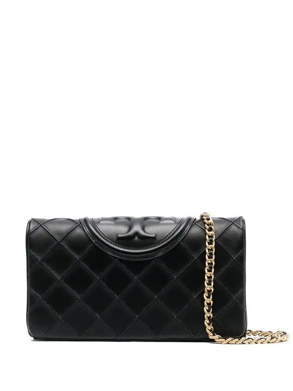 Tory Burch Fleming Soft Leather Clutch Bag