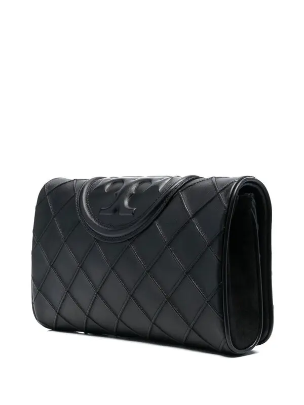 Tory Burch Fleming Soft Leather Clutch Bag