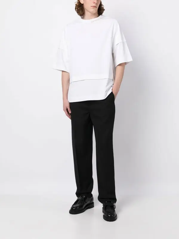 Simone Rocha Pearl-embellished Layered T-shirt