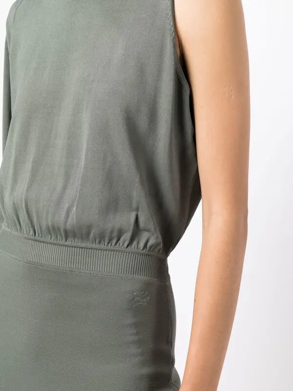 Karl Lagerfeld Asymmetric Knit Midi Dress