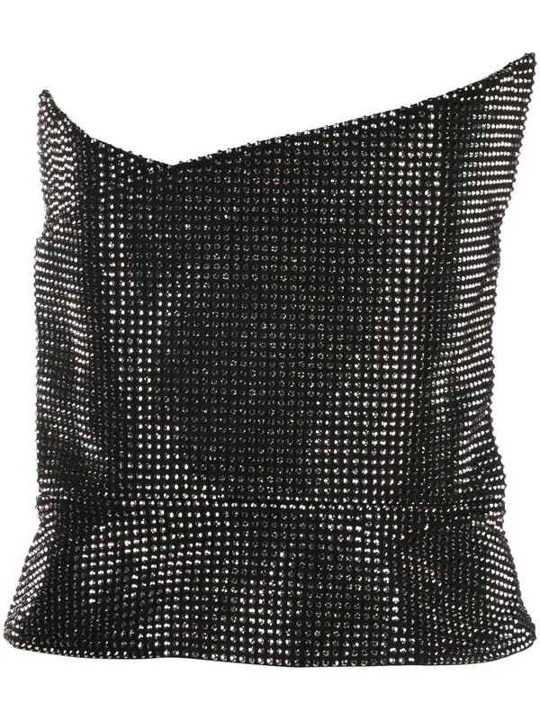 Roland Mouret Crystal-embellished Asymmetric Top