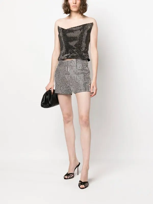 Roland Mouret Crystal-embellished Asymmetric Top