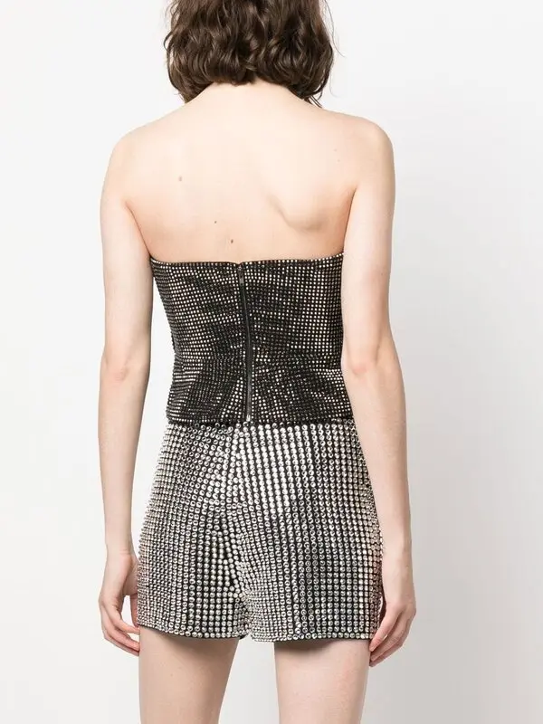Roland Mouret Crystal-embellished Asymmetric Top
