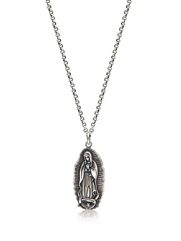 NIALAYA JEWELRY Our Lady Of Guadalupe Pendant Necklace - Silver