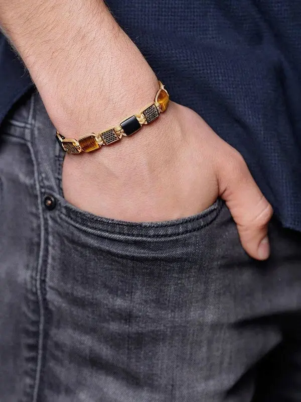 NIALAYA JEWELRY Beaded Bracelet - Brown