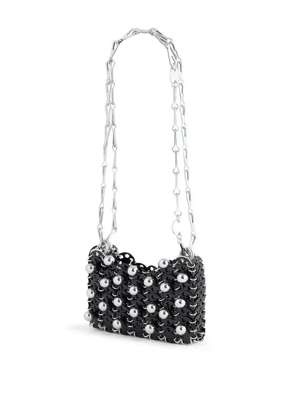 Rabanne Nano 1969 Beaded Shoulder Bag