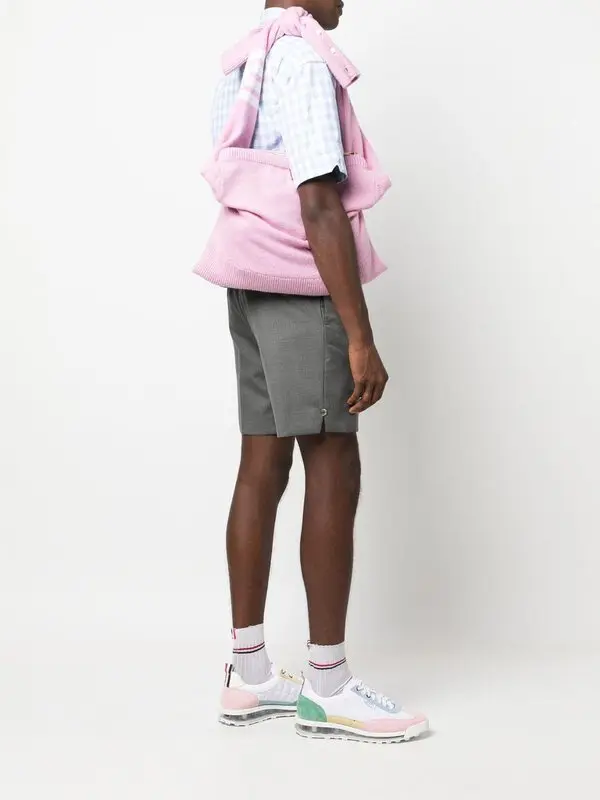 Thom Browne Stitch Merino Crewneck Sweater Shell Bag