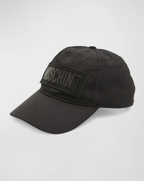 Moschino Tonal Logo Appliqué Baseball Cap - Black