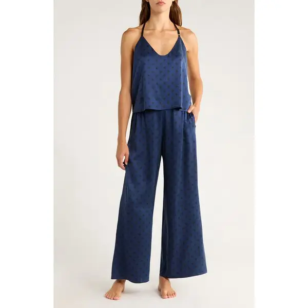 Lunya Washable Mulberry Silk Pajamas - Blu Ellip
