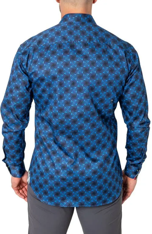 MACEOO Einstein Regular Fit Crossover Button-up Shirt
