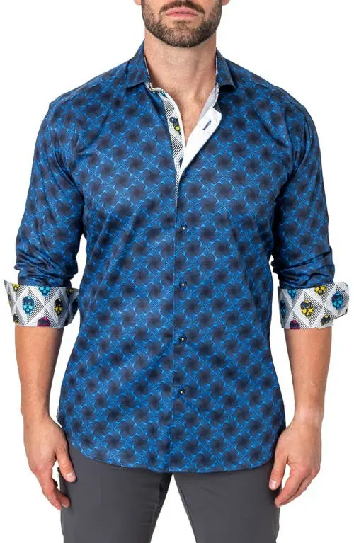MACEOO Einstein Regular Fit Crossover Button-up Shirt
