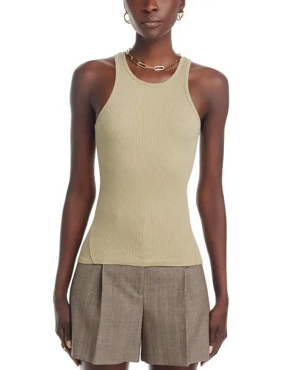 Rag & Bone Essential Ribbed Racerback Tank - Sage