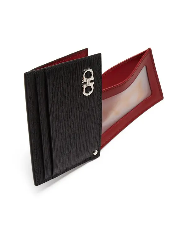 FERRAGAMO Salvatore Gancini Revival Leather Id Window Card Case
