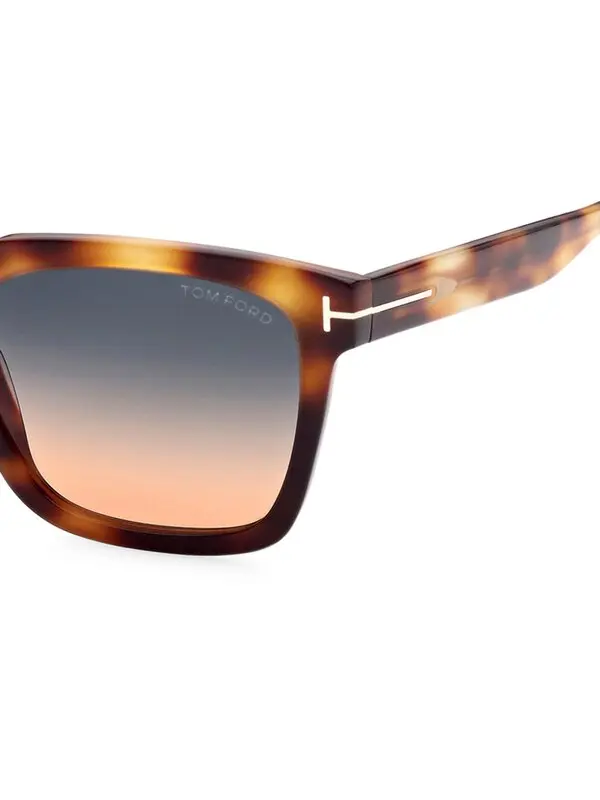 TOM FORD Selby 55mm Square Sunglasses - Brown