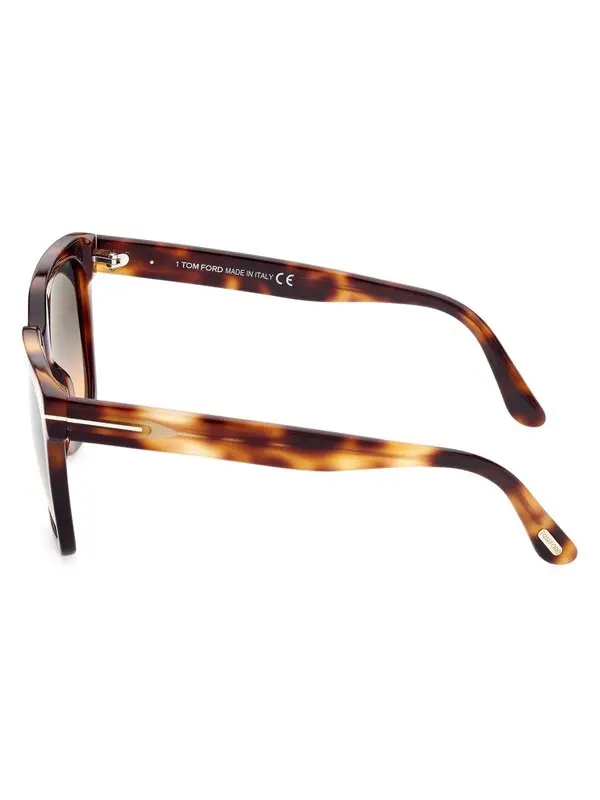 TOM FORD Selby 55mm Square Sunglasses - Brown