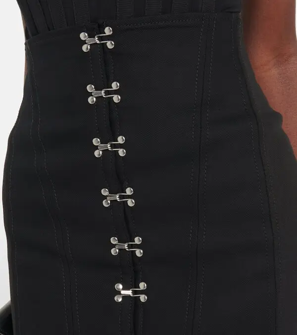 DION LEE High-rise Cotton Mini Skirt