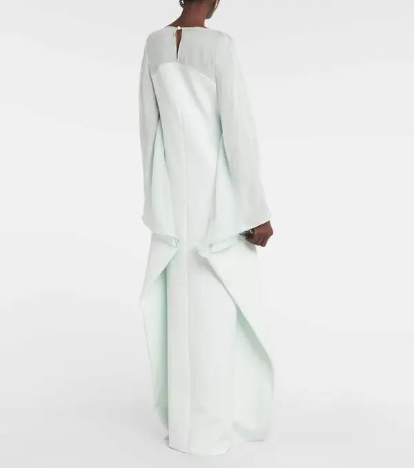 Safiyaa Silk-trimmed Kaftan