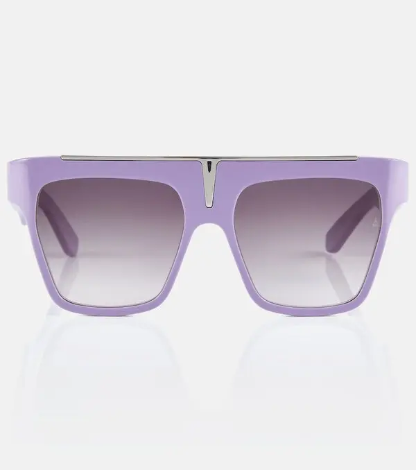 JACQUES MARIE MAGE X Evangelie Smyrniotaki Selini Flat-brow Sunglasses - Purple
