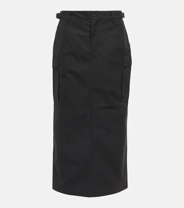 Wardrobe.NYC Cotton Cargo Midi Skirt